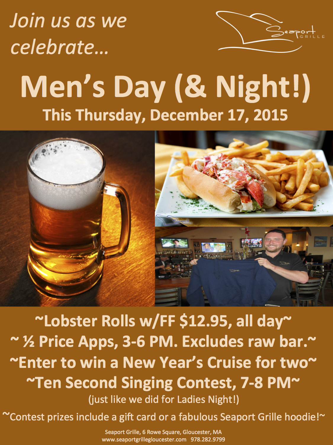 Celebrate Men’s Night at the Seaport Grille! | capeanneats