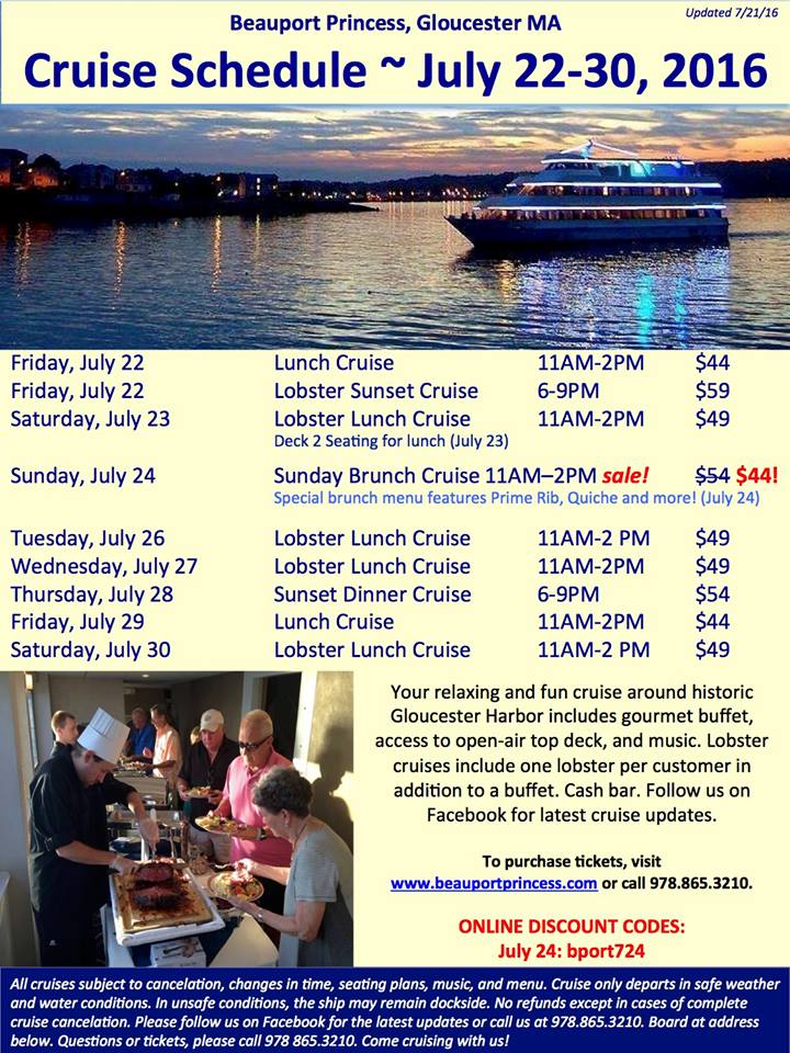 Beauport Princess Cruise Schedule | capeanneats