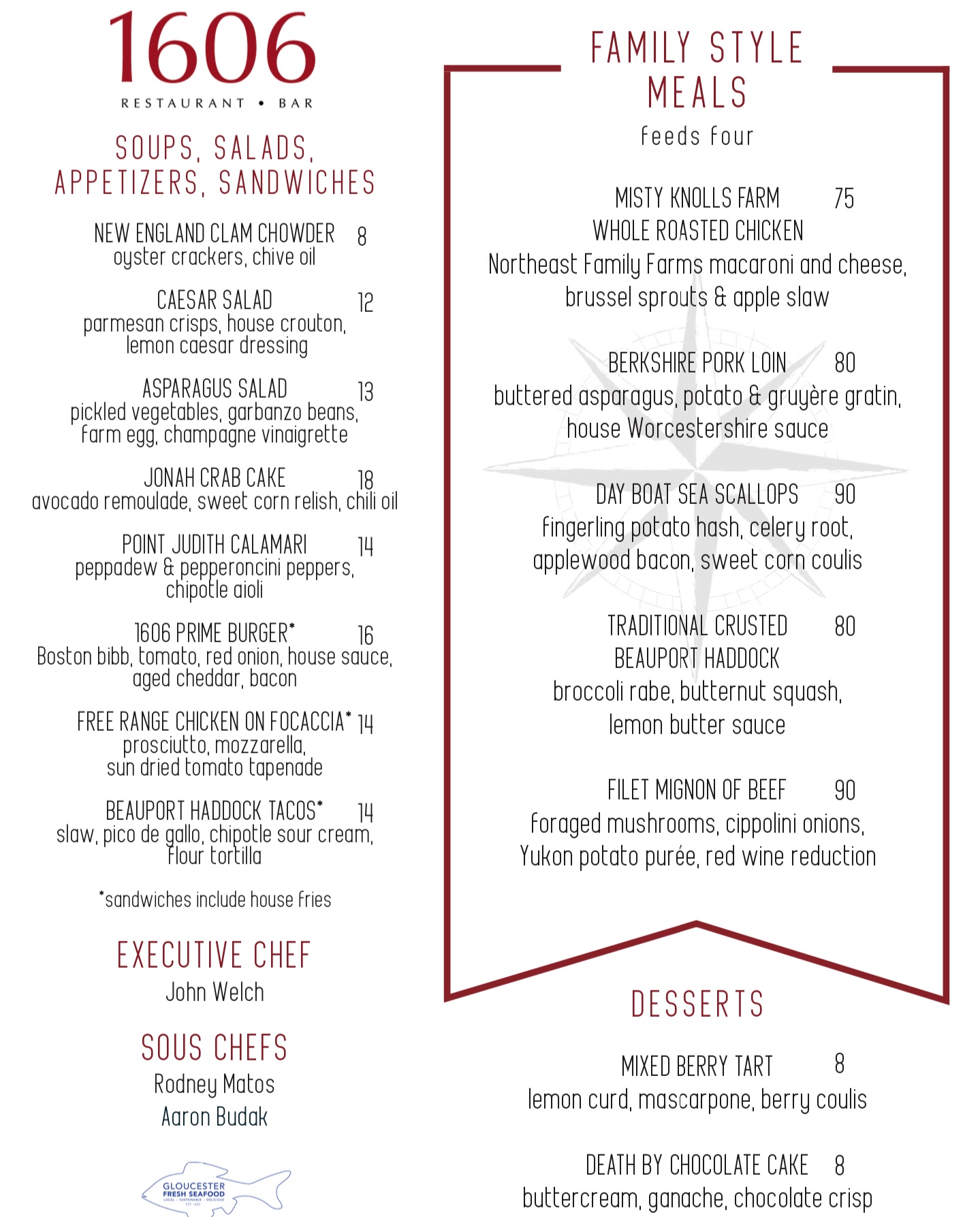 Seaport Grille & 1606 Beginning Takeout Service | capeanneats