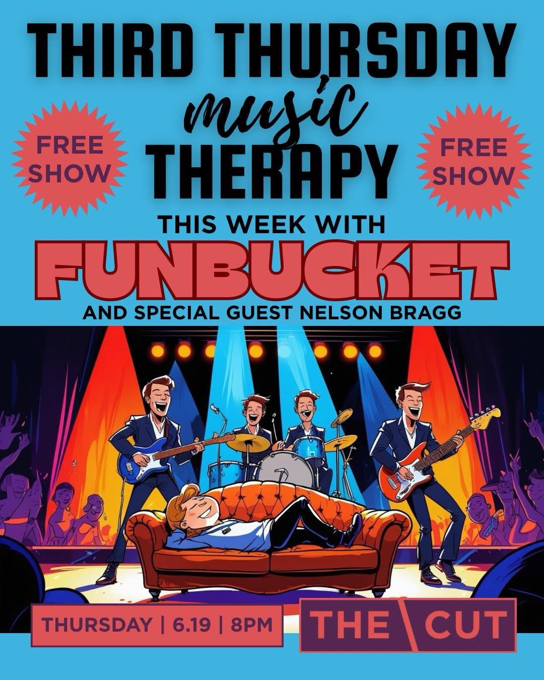 Exciting News! Every Third Thursday The Cut will be hosting a FREE show ...